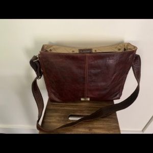 Old Angler | Bags | Old Angler Calfskin Handmade Leather Messenger Bag ...